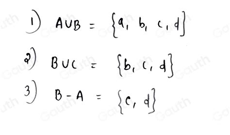 solved exercise 1 2 set operations consider the following sets a a b