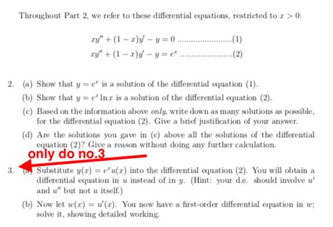 Solved Throughout Part We Refer To These Differential Chegg