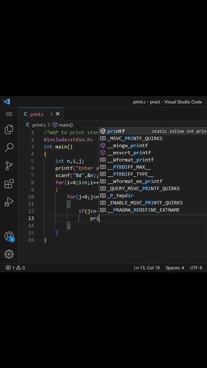 Print The Star Triangle Codewithshamsi Coders Ctutorialscodm