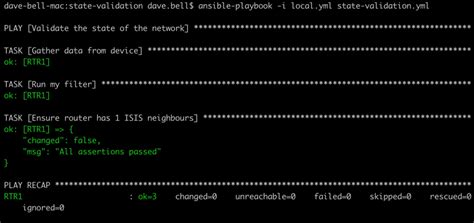 Network State Validation With Ansible Daves Network Blog