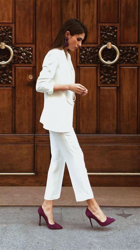 1001 Idées Comment Porter Le Tailleur Blanc Pour Femme