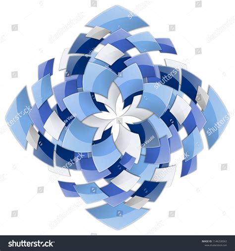 Decorative Object Spirally Vortex Effect Illustration Stock Vector Royalty Free 1146228362