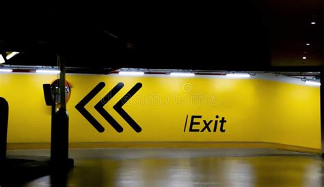 Car Parking Exit Sign Stock Photo Image Of Architecture