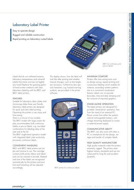 Laboratory Label Printer Peqlab