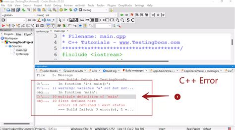 How To Fix The Error Multiple Definition Of `main Testingdocs