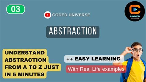 What Is Abstraction Abstraction Explained With Real Life Examples Coded Universe Youtube