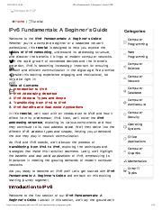 IPv6 Fundamentals A Beginner S Guide Learn The Basics Of IPv6