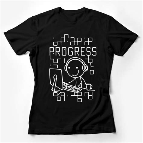 Unisex Happy Progress Programmer T Shirt Cool Tech Coding Tee Unique Developer T Casual