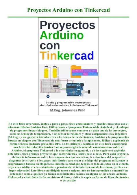 Download Free Pdf Proyectos Arduino Con Tinkercad By Meng Johannes Wild