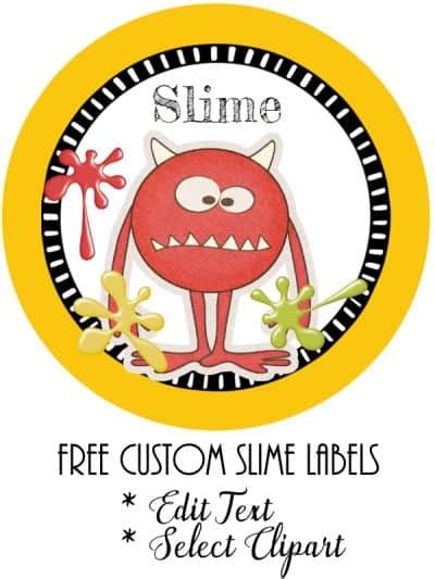 Easy Slime Recipe With Free Slime Labels