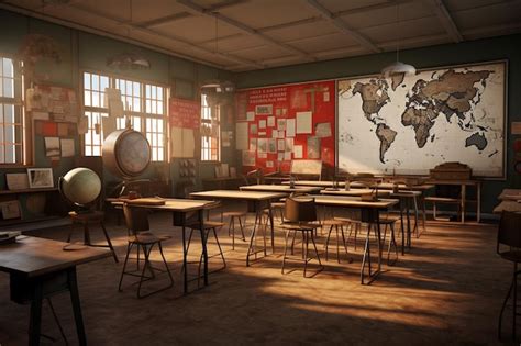Premium Ai Image A Virtual Reality Classroom Where Students Explore