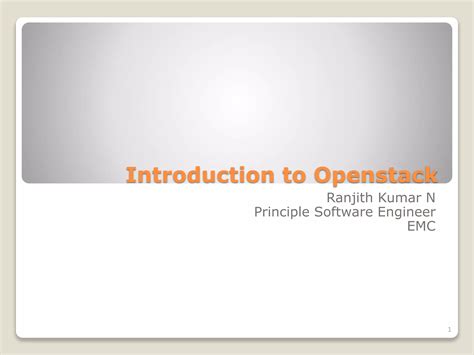 Introduction Openstack Pptx