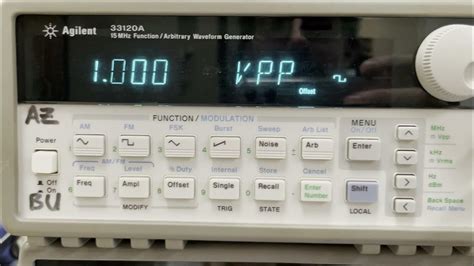 Why Does The Hp 33120a Function Generator Voltage Setting Not Match The