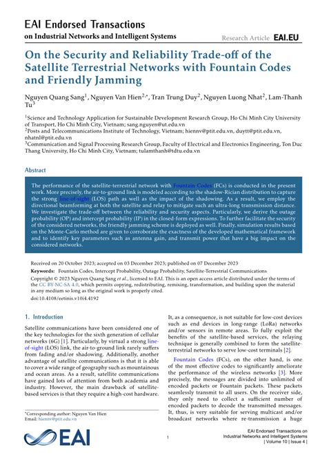 Pdf On The Security And Reliability Trade Off Of The Satellite Terrestrial Networks With