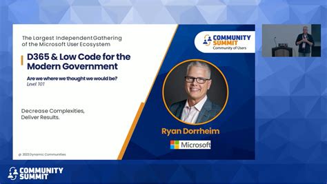 D365 And Low Code For The Modern Government Dynamics Communities