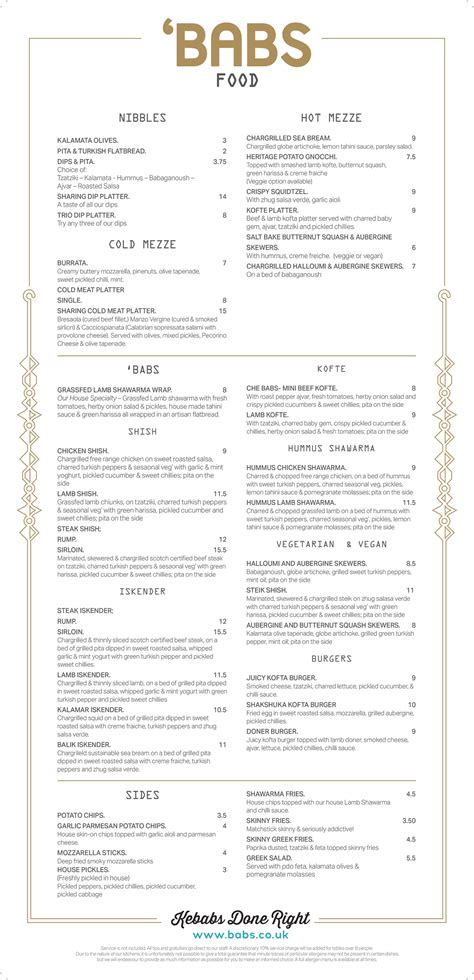 Babs Menus Apr 2018 V11 Print Babs Glasgow