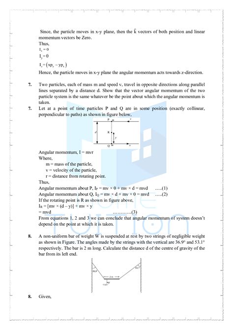NCERT Solutions For Class 11 Physics Chapter 7 System Of Particles And