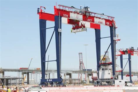 crane procurement long beach container terminal automated stacking