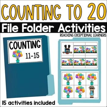 Counting To 20 File Folder Activities By Reaching Exceptional Learners