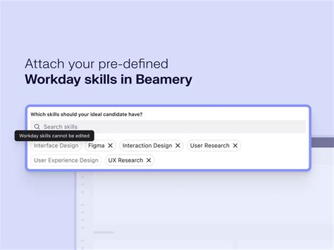 Beamery Skills Cloud Integration Workday Marketplace