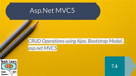 Part 74 How To Create Crud Operation With Ajax Bootstrap Modal Tech Learn With Saleh