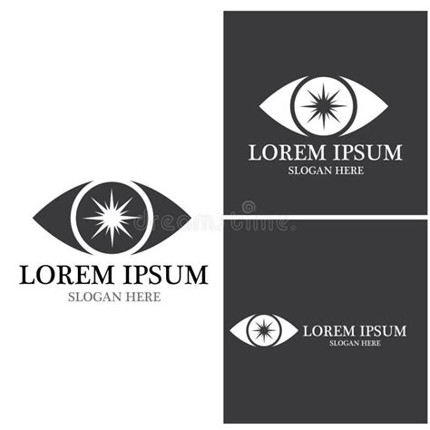Design De Logotipo Do Vetor De Cuidado Ocular Ilustração Stock Ilustração De Projeto Original