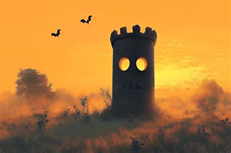 Mysterious Tower In The Mist Premium Ai Generated Image