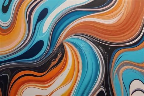 A Mesmerizing Abstract Background With Wavy Orange And Yellow Lines Creating A Dynamic Flowing