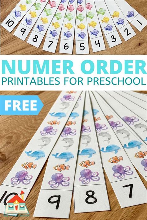 Free Number Sequencing Puzzles 1 10 Stay At Home Educator Numbers