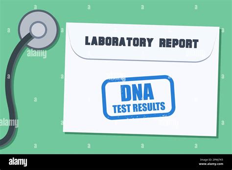 Dna Test Results Genetic Laboratory Dna Testing Report Vector