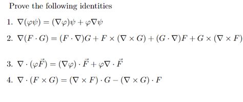 Solved Prove the following identities φψ φ ψ φψ Chegg com