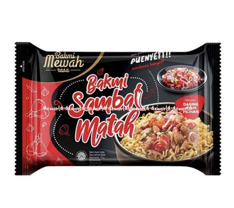 Jual Bakmi Mewah 122gr Bakmie Sop Buntut Sambal Matah Instant Mie