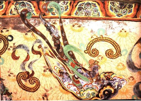 【神游千年，大美敦煌】盛唐 39窟：涅槃卧佛与壁画 佛母奔丧、散花飞天，翩若惊鸿 ；46窟：涅槃彩塑、过去七佛【高清大图】 知乎