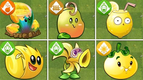 Plants Vs Zombies 2 Final Boss Every Yellow Plants Max Level Vs Pvz 2