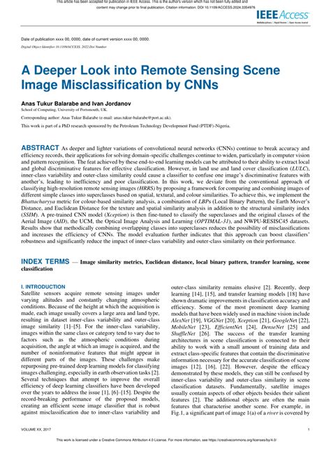 Pdf A Deeper Look Into Remote Sensing Scene Image Misclassification By Cnns