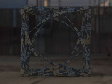 3d Wireframe Shape Geometric Complex Cube Model Turbosquid 2197396