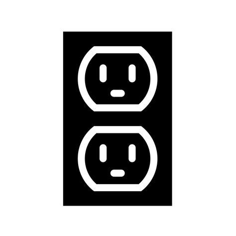 Electric Socket Icon Vector Simple Illustration 22924339 Vector Art At Vecteezy