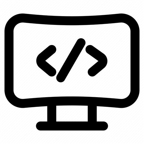 Desktop Monitor Code Development Coding Developer Icon Download Desktop Monitor Code Development Coding Developer Icon Download