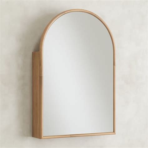 Temple And Webster Bronte 600mm Arch Mirrored Shaving Cabinet