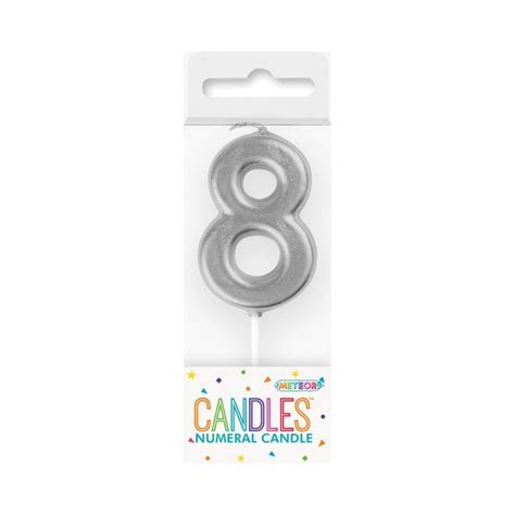 Mini Silver No 8 Numeral Pick Candles I Love This Shop Mini Silver No 8 Numeral Pick Candles I Love This Shop