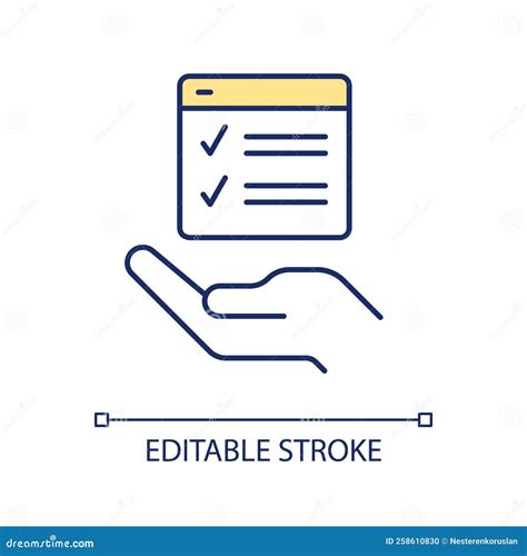 To Do List With Checkmarks RGB Color Icon Vector Illustration CartoonDealer Com