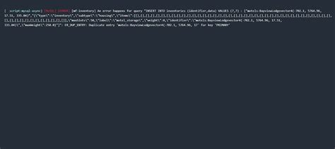 problem with mysql inventory not saving items server discussion cfx re community