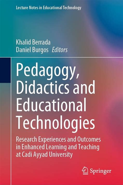 Lecture Notes In Educational Technology Pedagogy Didactics And Educational