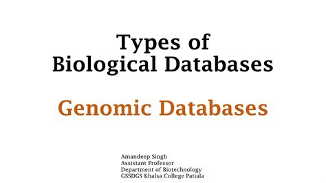 Genomic Databases Pdf