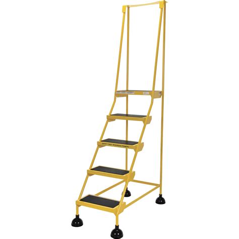 Cotterman Rolling Steel Ladder 450 Lb Capacity 8 Step Ladder 80in H Platform Model