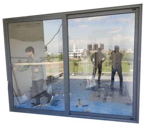 Powder Coating Gray Rectangular Sliding Window For Residential Aluminium At ₹ 650 Sq Ft In