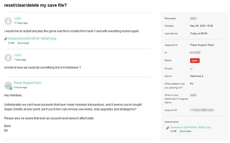 Reset Progress Rhelldivers