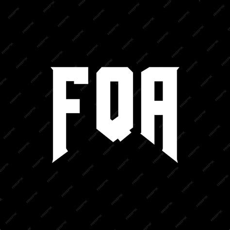 Premium Vector Fqa Letter Logo Design For Technology Company Fqa Logo