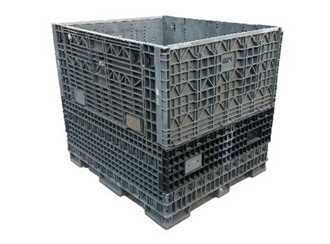 Reconditioned Bcd 56 X 48 X 34 Mixed Color Bulk Container 2 Drop