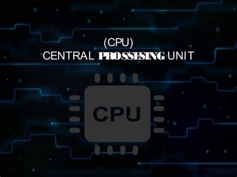 Central Processing Unit Pptx